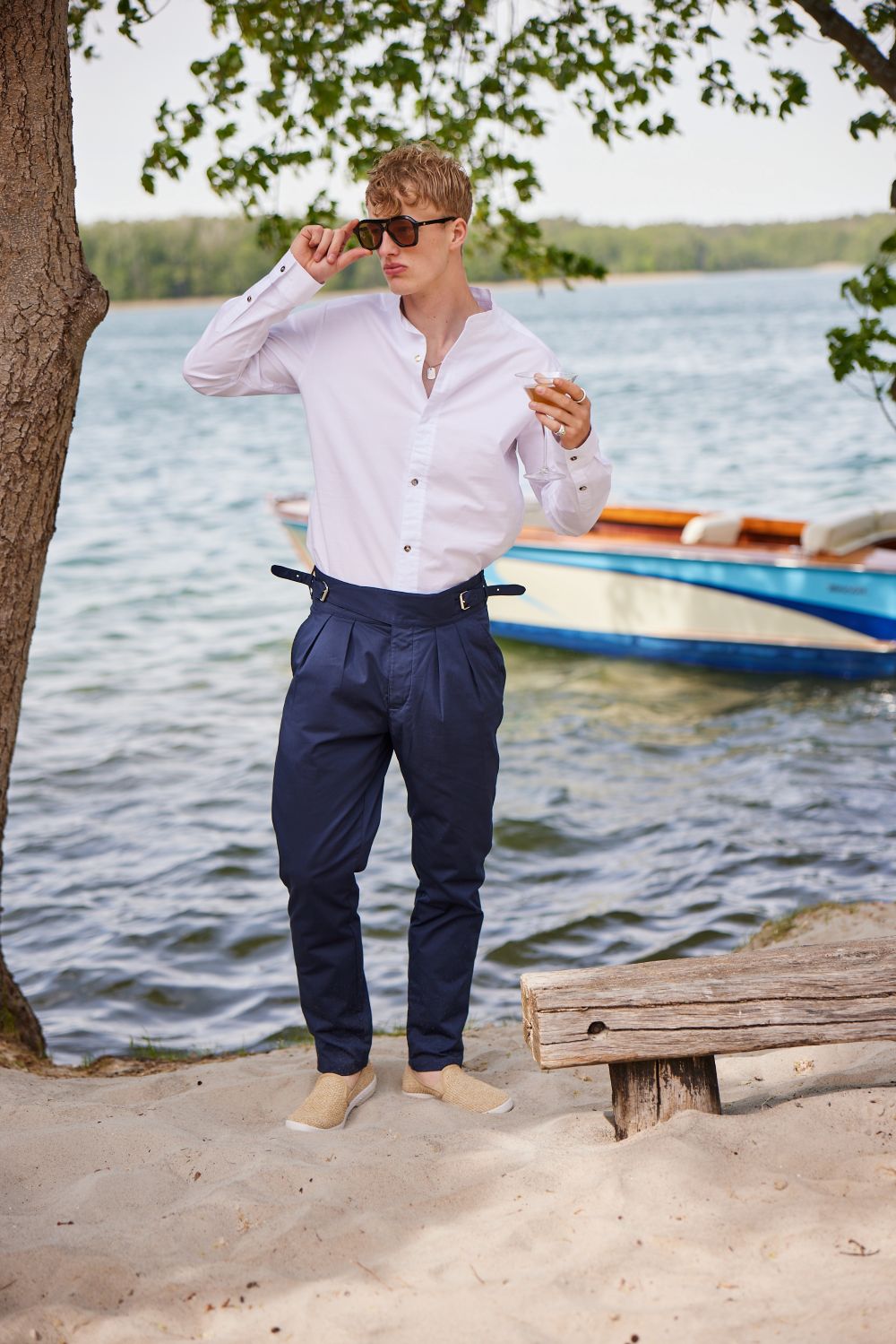 Elegantes Gurkha Hose Herren Ebenbild